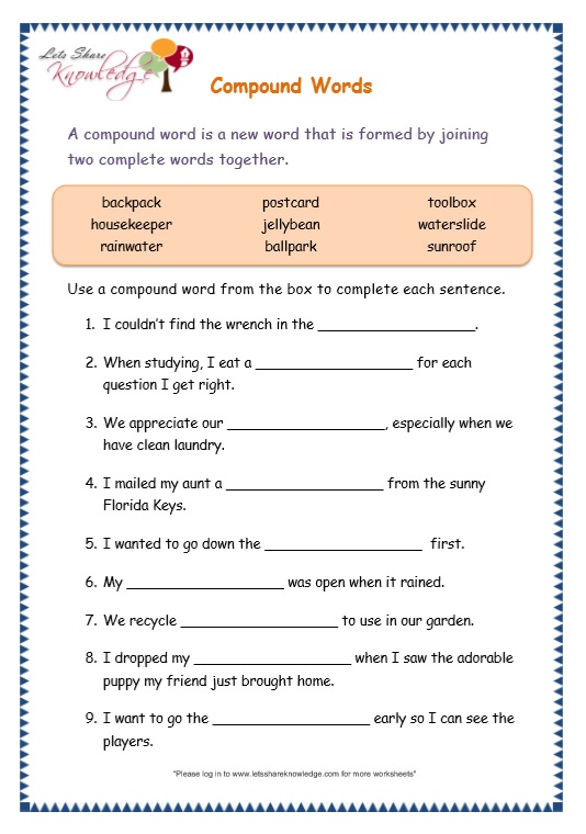 Grammar Worksheets For Grade 3 Grammar Worksheets For Grade 3